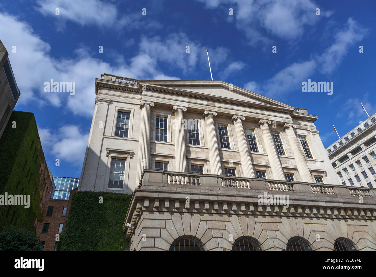 Classical pillared frontage of Fishmongers' Hall, home of the ...