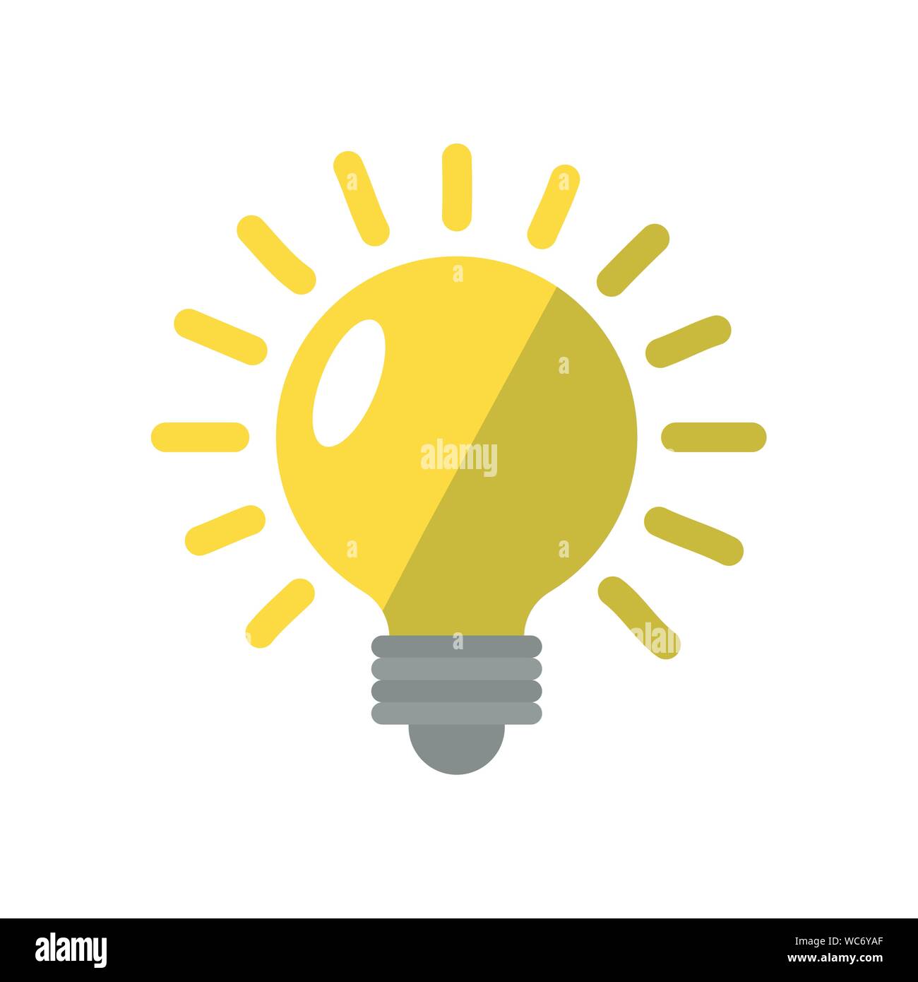 Isolated electric light bulb design Stock Vector Image & Art - Alamy