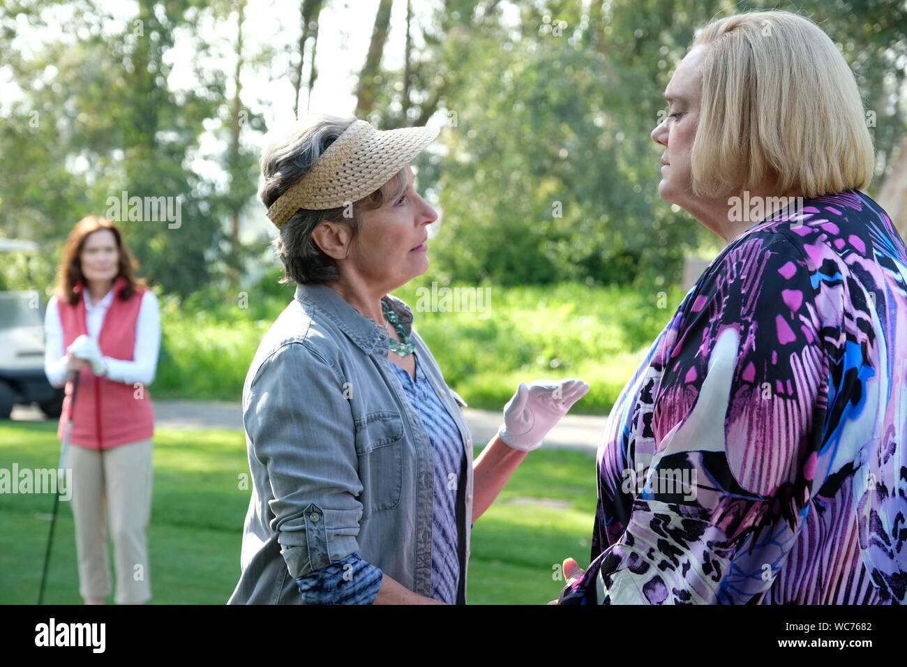 BASKETS, front from left: Andrea Marcovicci, Louie Anderson, 'Moving On ...