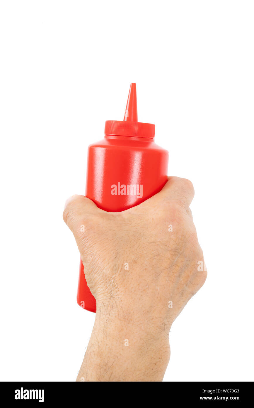 Hand holding ketchup box hi-res stock photography and images - Alamy
