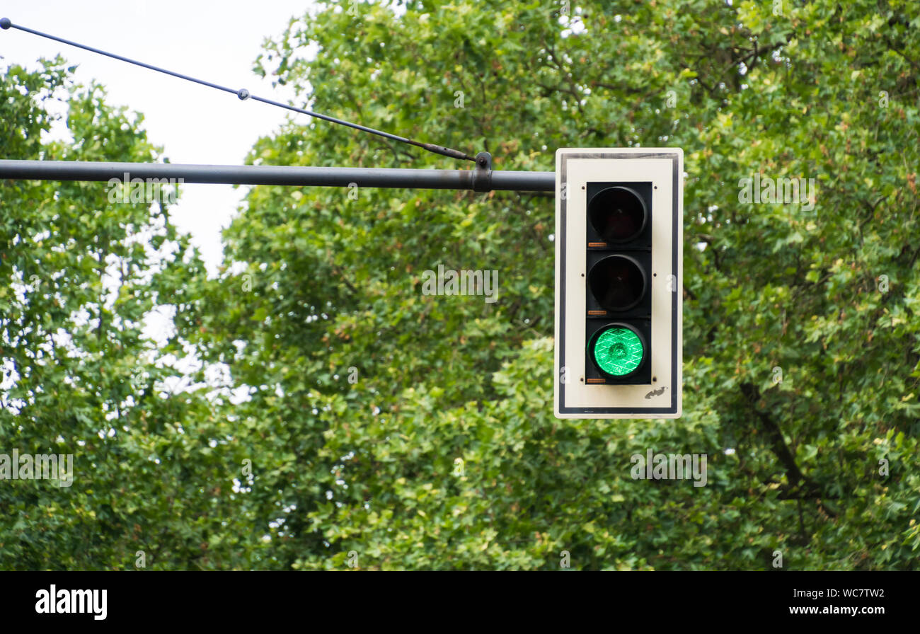 Green color signal hi-res stock photography and images - Alamy