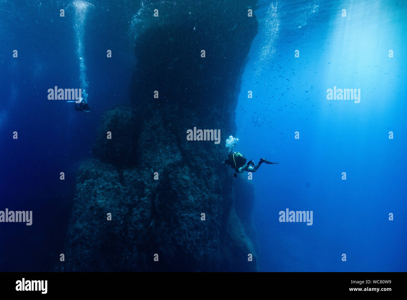 Diving underwater men aquatic hi-res stock photography and images - Alamy