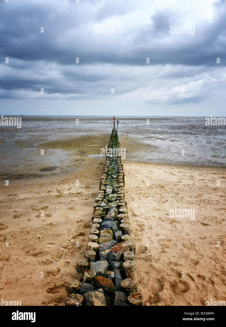 Rock groyne hi-res stock photography and images - Alamy