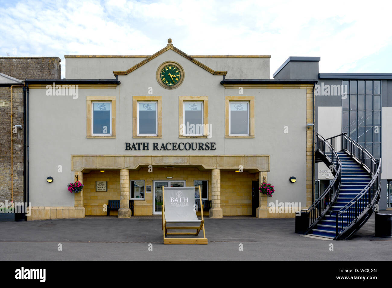 Bath Racecouse Main Entrance, Bath, Lansdown, Somerset, England, UK ...