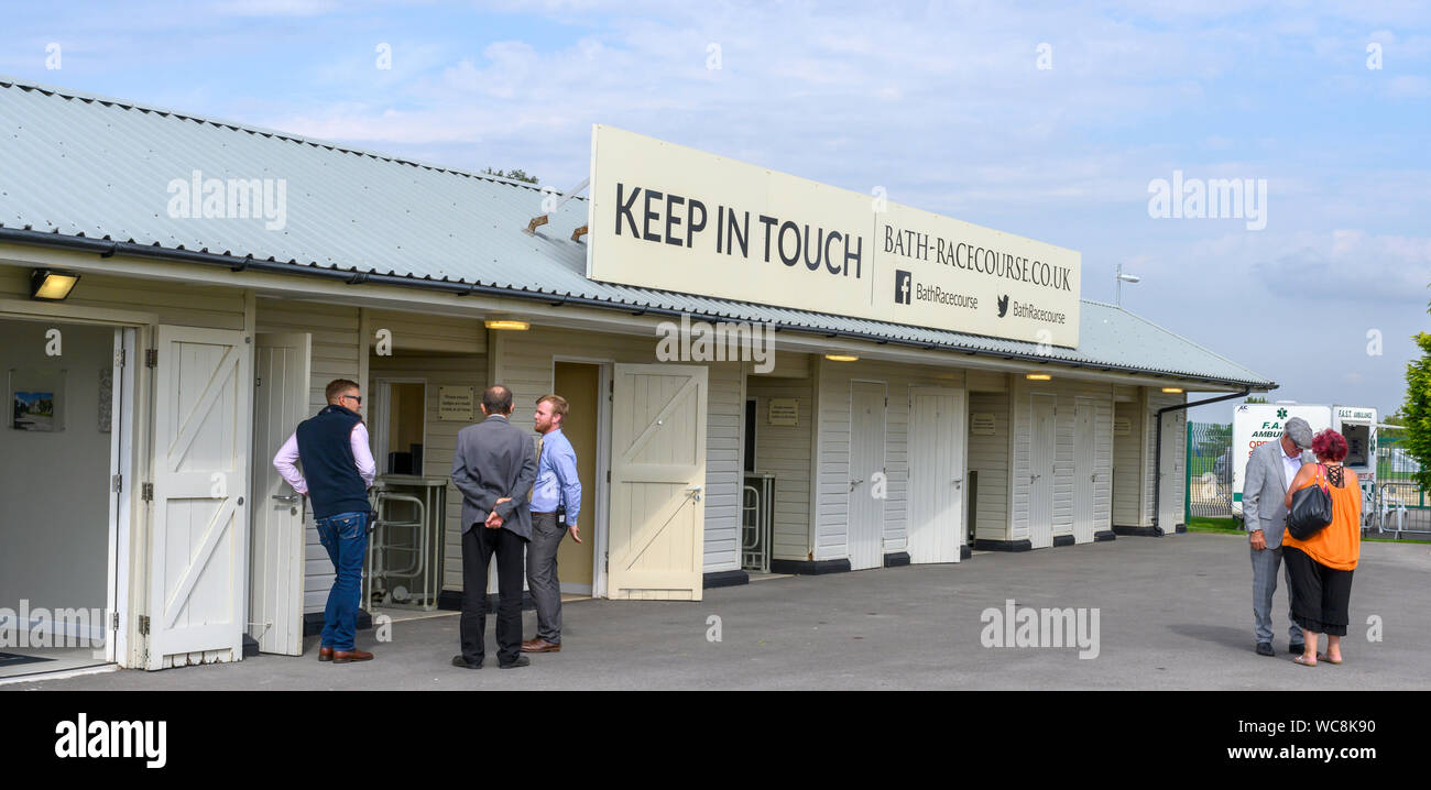 Bath Racecourse, Lansdown, Bath, Somerset, England, UK - view of the ...
