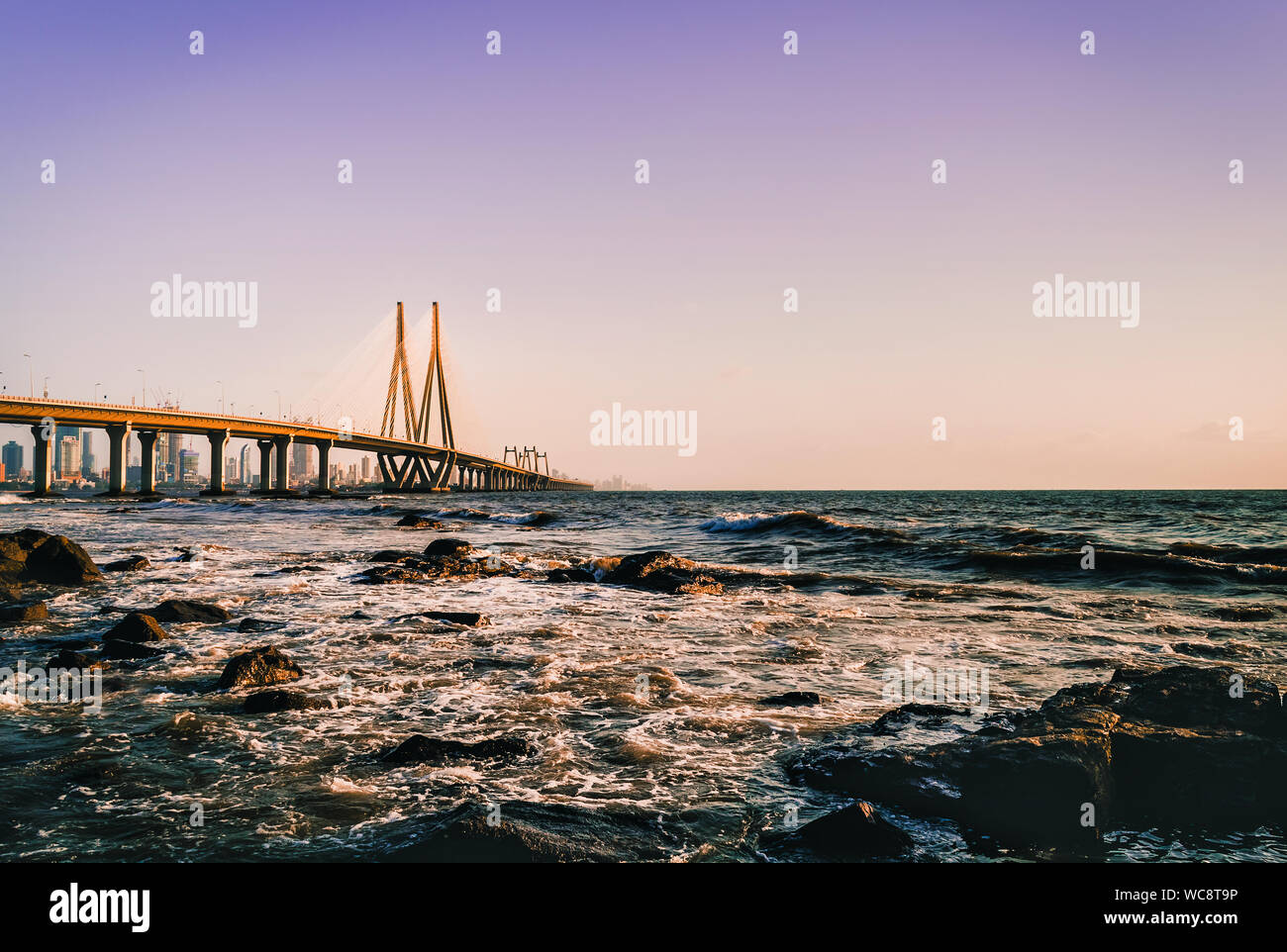 Bridge over sea india hi-res stock photography and images - Alamy