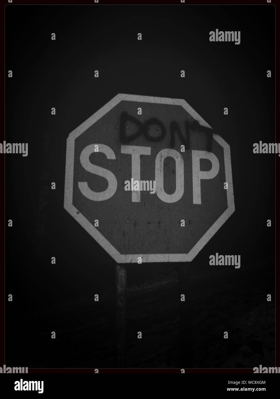 Painted Stop Sign High Resolution Stock Photography and Images - Alamy