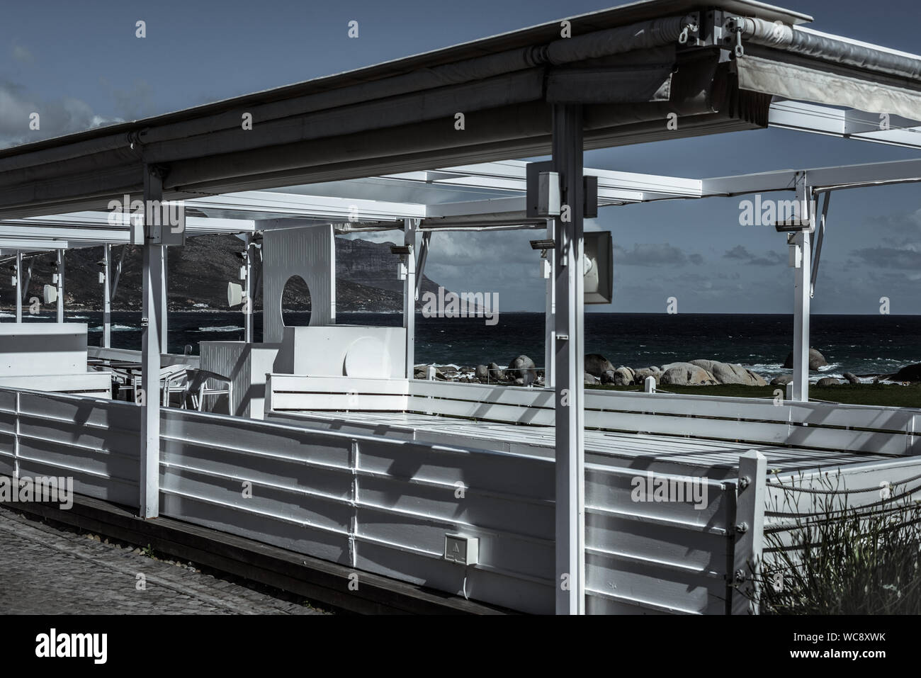 The Glen Country Club sun deck on the Atlantic seaboard near Cape Town ...