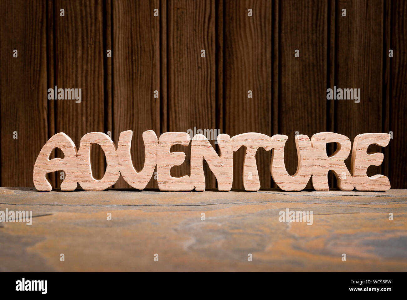 Word adventure hi-res stock photography and images - Alamy