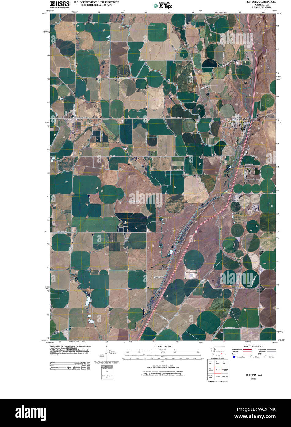 Map of eltopia hi-res stock photography and images - Alamy