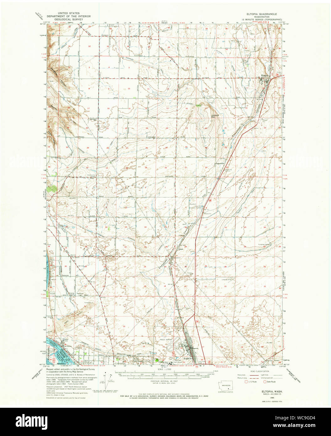 Map of eltopia hi-res stock photography and images - Alamy