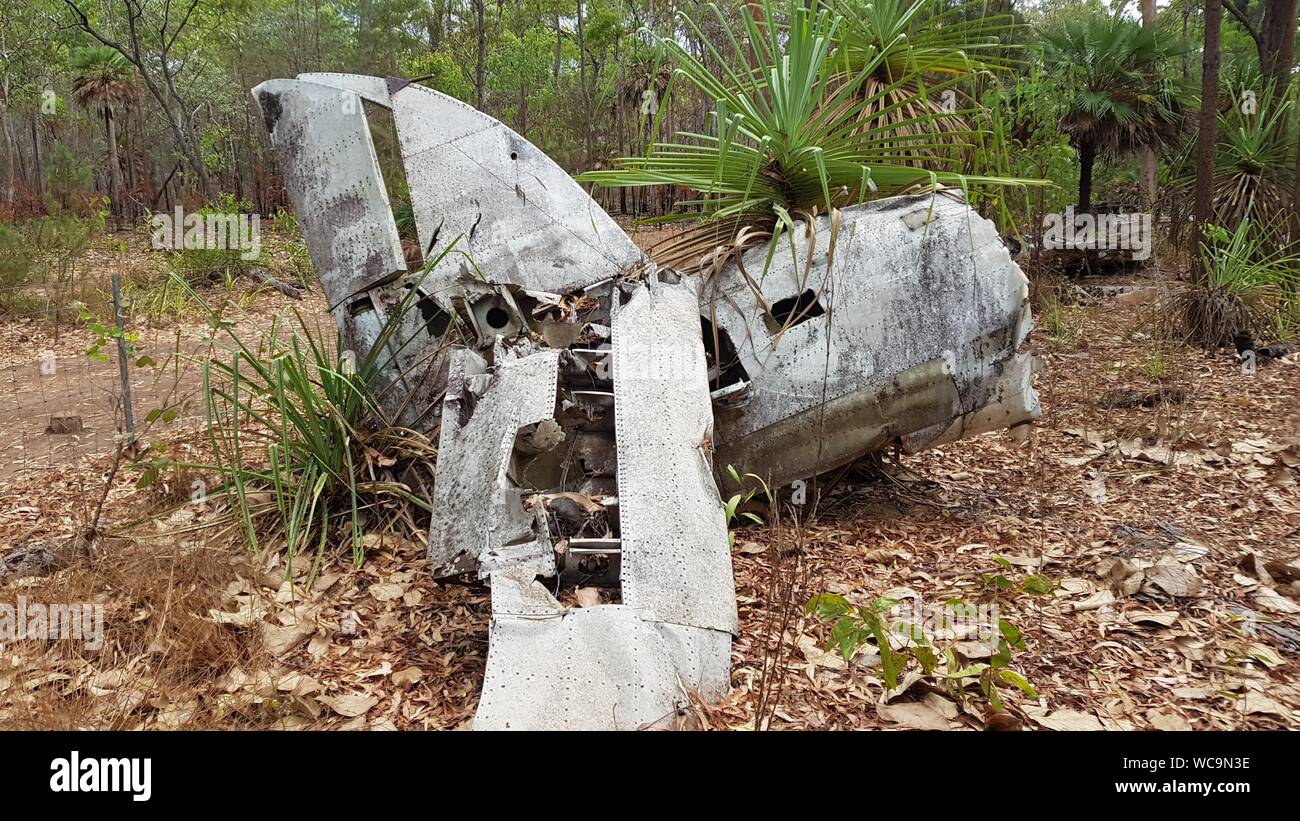 Remains of WWII RAAF Beaufort Bomber A9-190 which crashed at Bamaga on ...