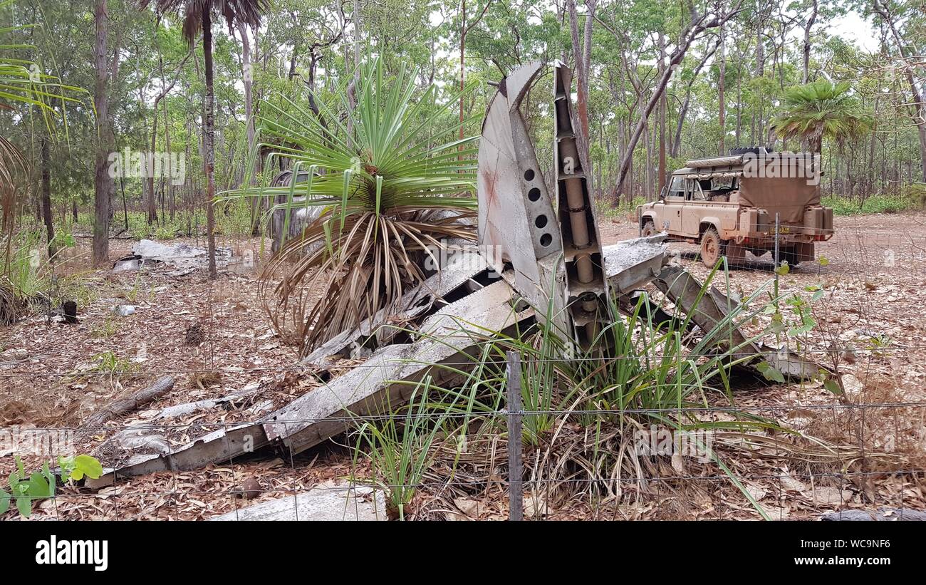 Remains of WWII RAAF Beaufort Bomber A9-190 which crashed at Bamaga on ...