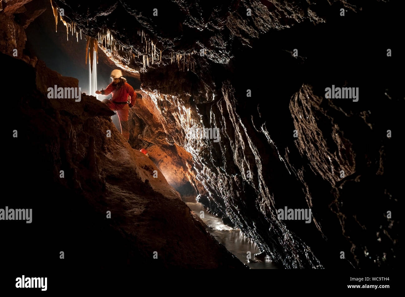 Spelunking person hi-res stock photography and images - Alamy