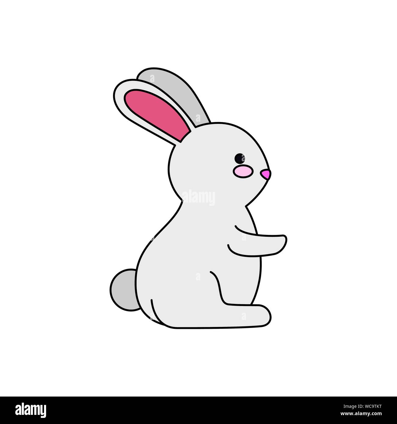 cute and little rabbit character Stock Vector Image & Art - Alamy