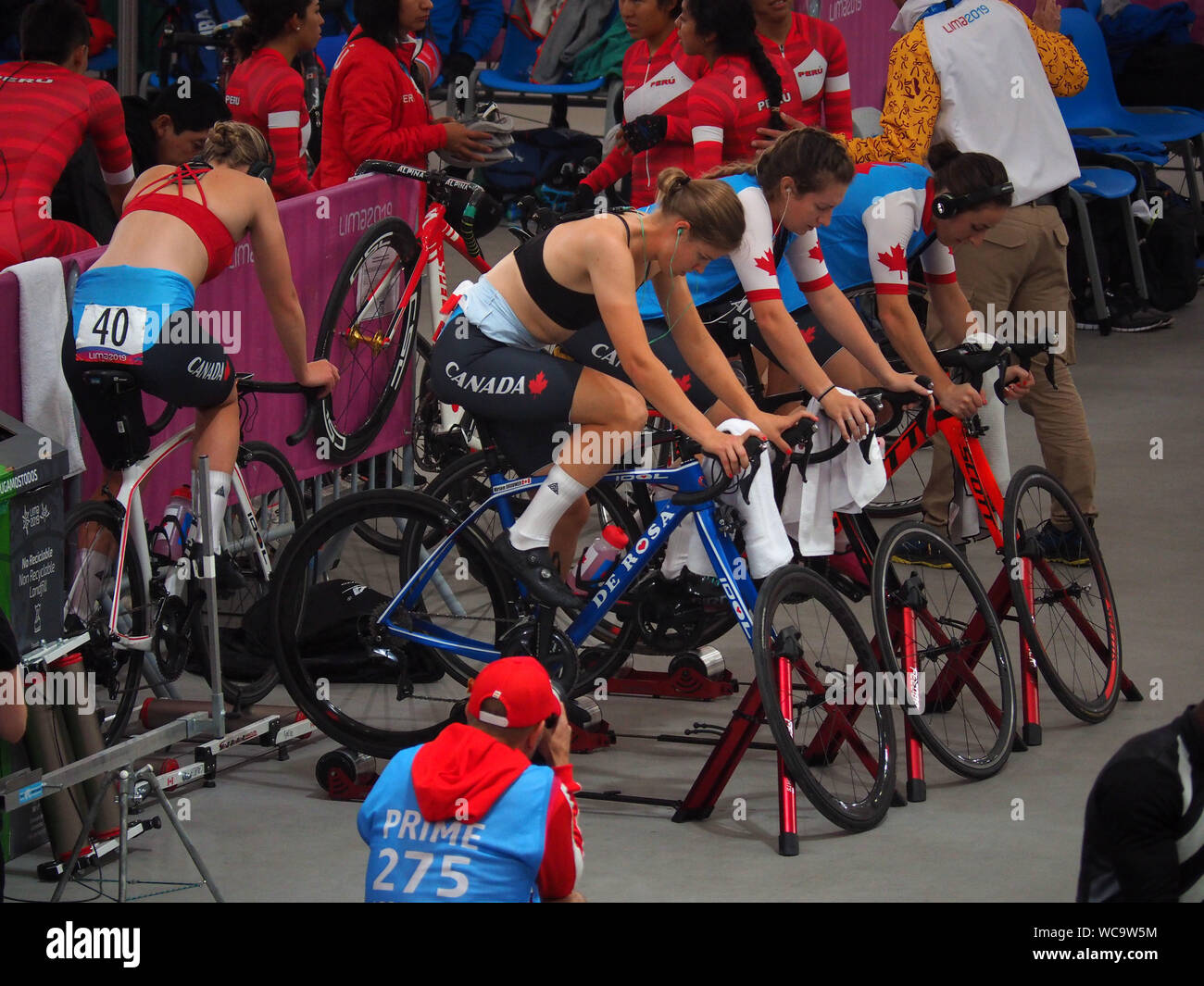 Cycling, track; Canada women’s team; Maggie Coles, Erin Attwell, Miriam ...