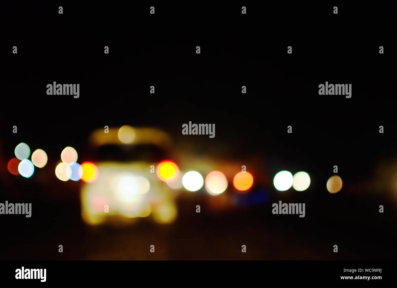 Car night lights hi-res stock photography and images - Alamy