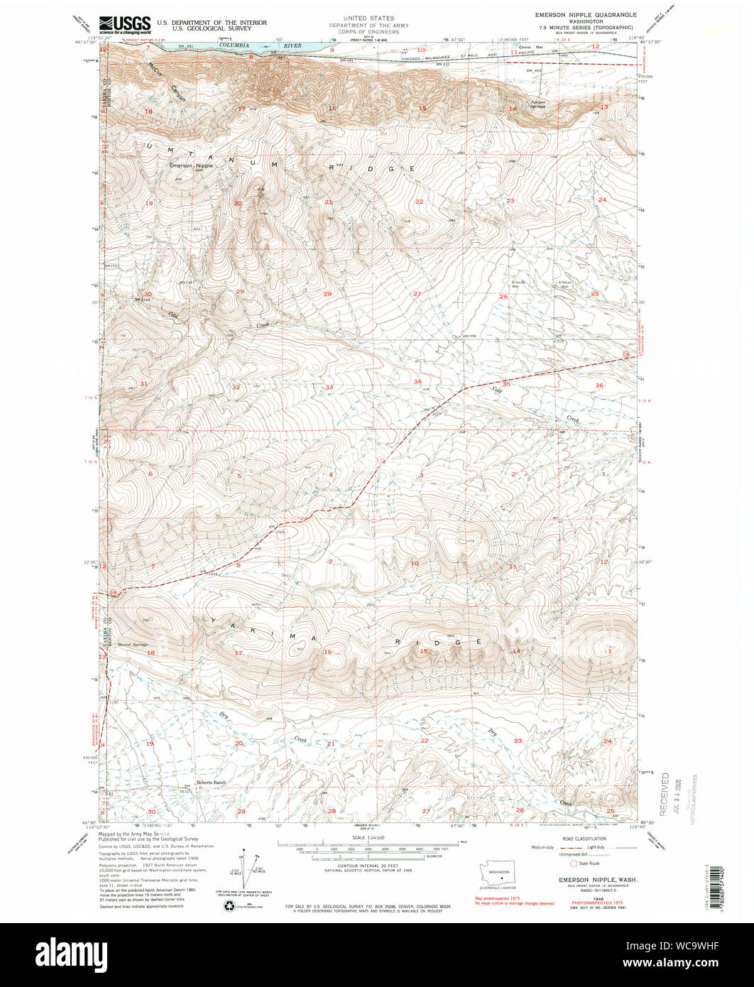 Emerson map Cut Out Stock Images & Pictures - Alamy