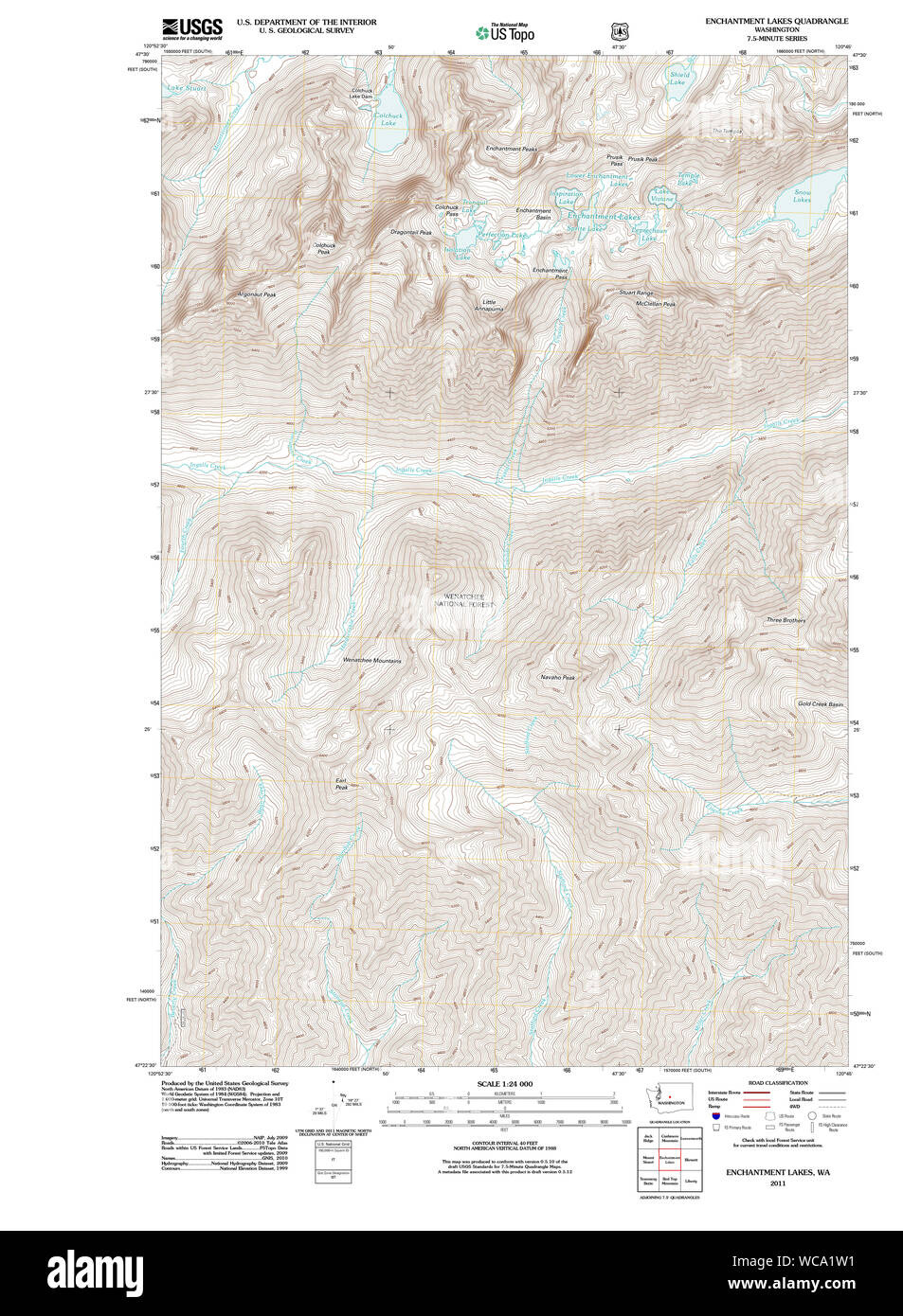Washington state enchantment lakes hi-res stock photography and images ...