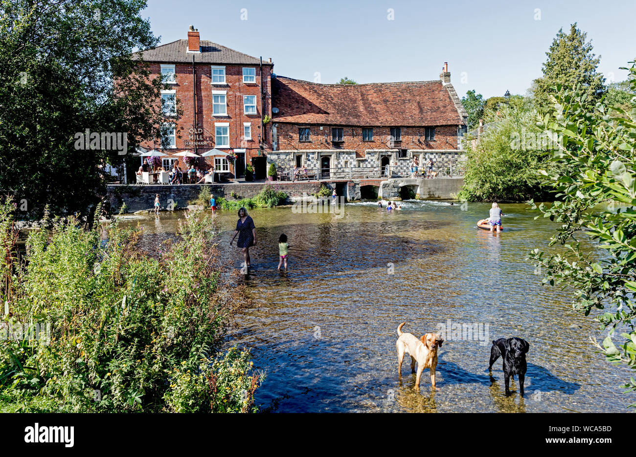 The Old Mill At Harnham Salisbury Wiltsire UK Stock Photo - Alamy