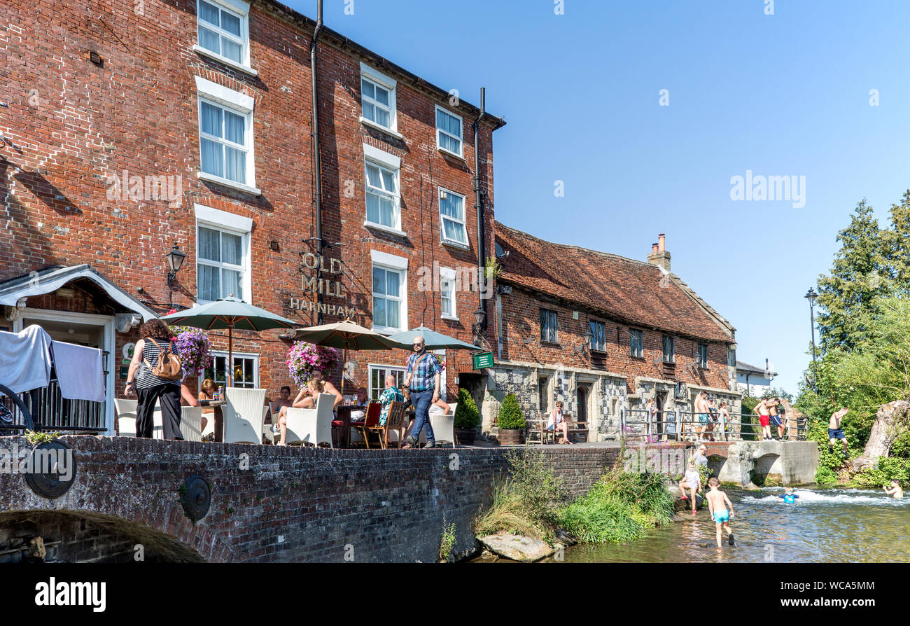 The Old Mill At Harnham Salisbury Wiltsire UK Stock Photo - Alamy