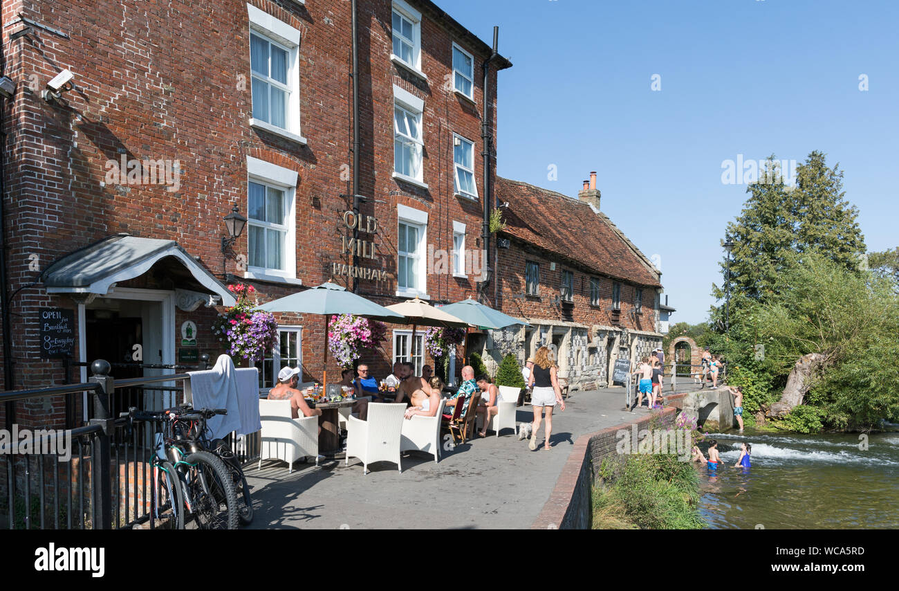 The Old Mill At Harnham Salisbury Wiltsire UK Stock Photo - Alamy