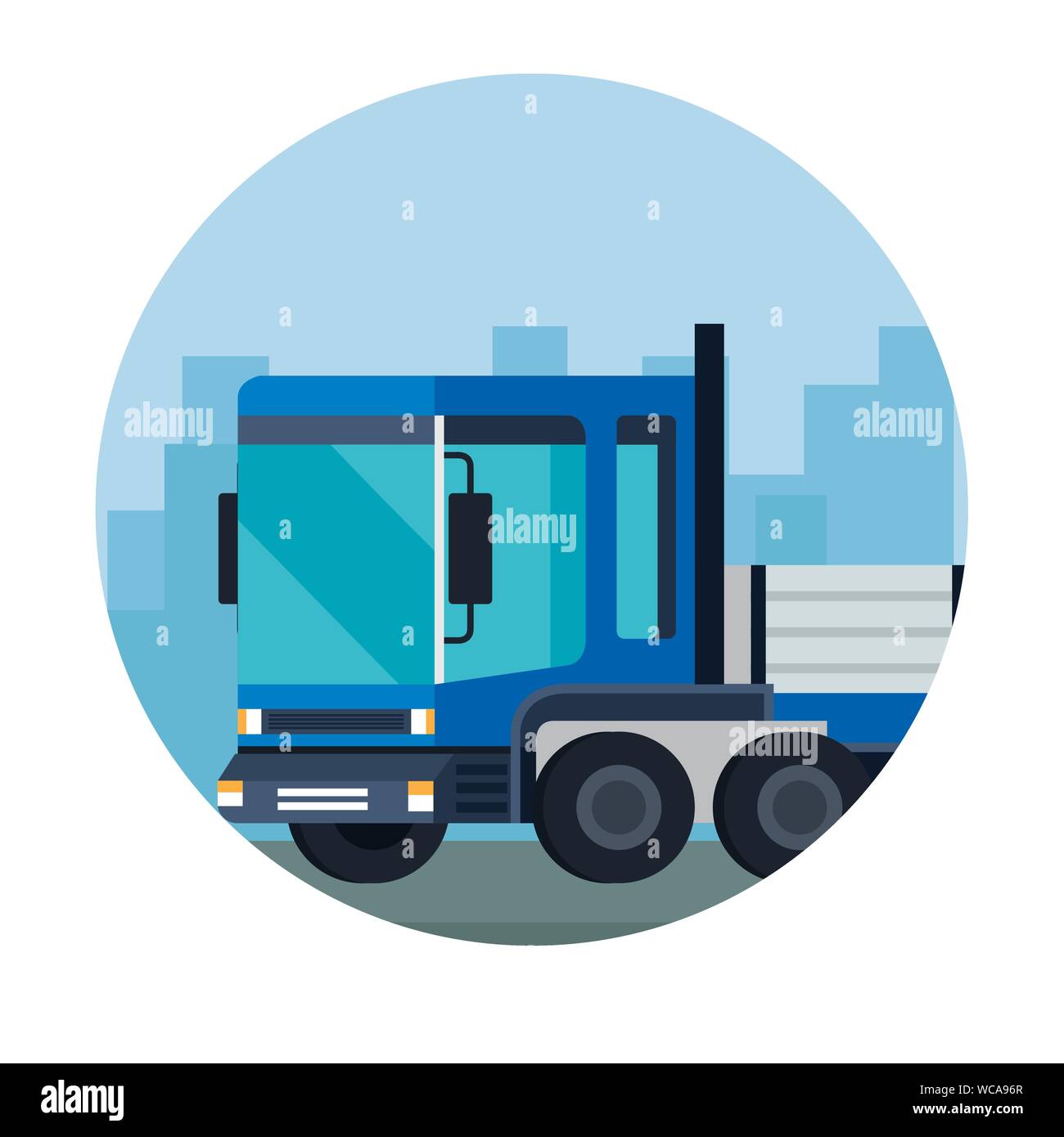 delivery service truck vehicle icon Stock Vector Image & Art - Alamy