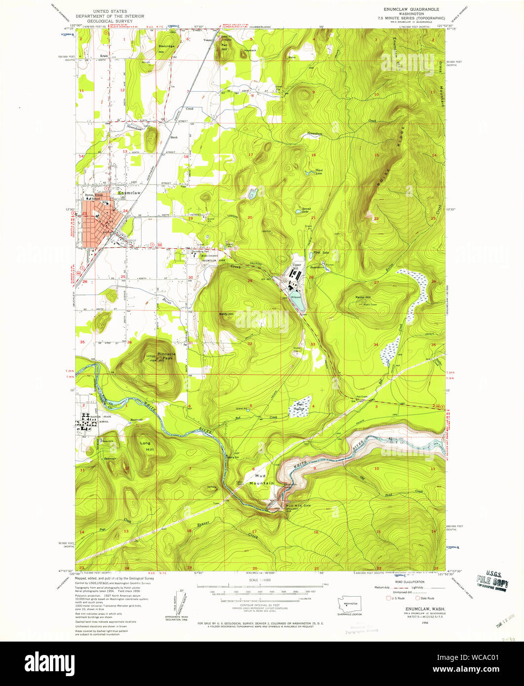 Map of enumclaw washington hi-res stock photography and images - Alamy