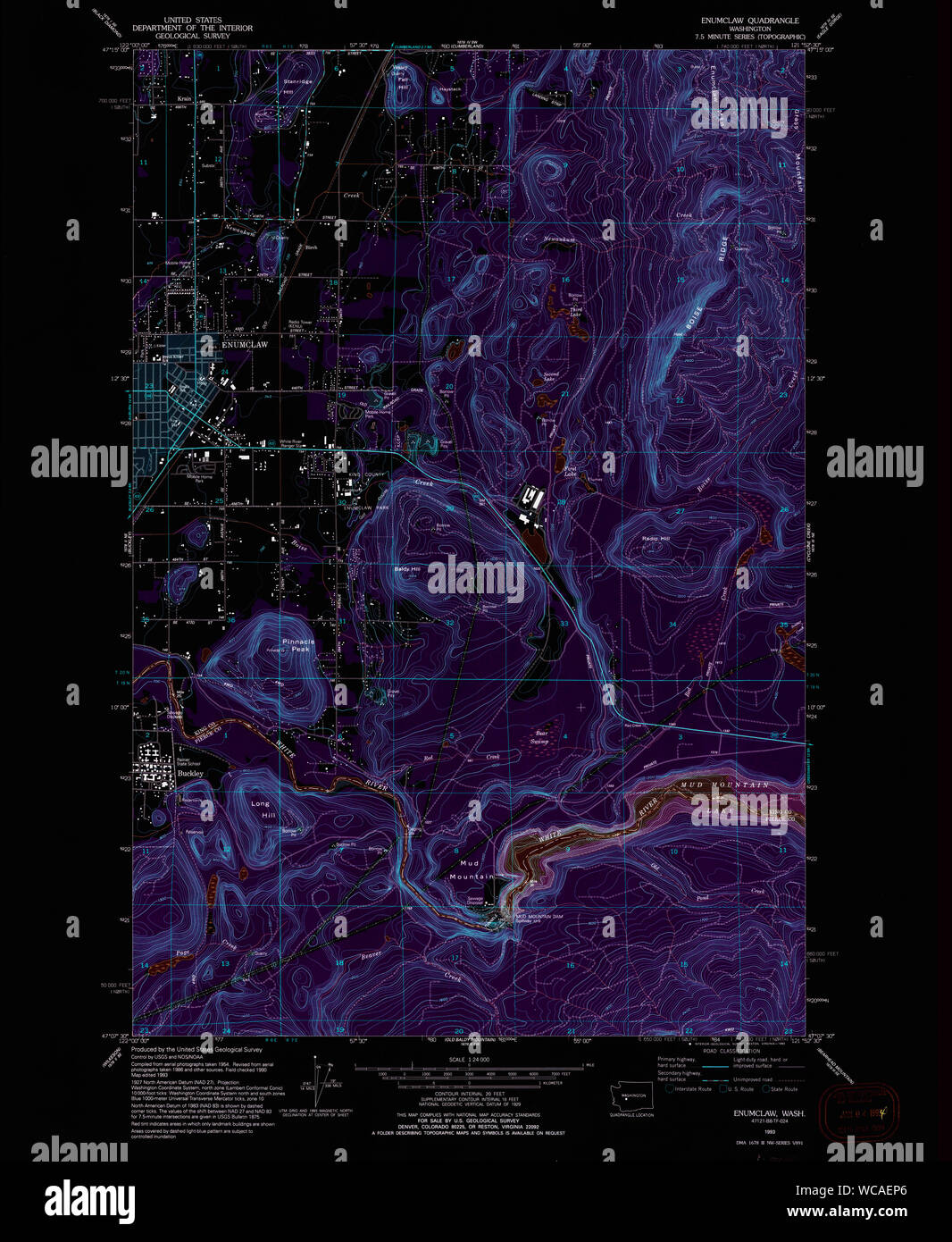 Map of enumclaw hi-res stock photography and images - Alamy