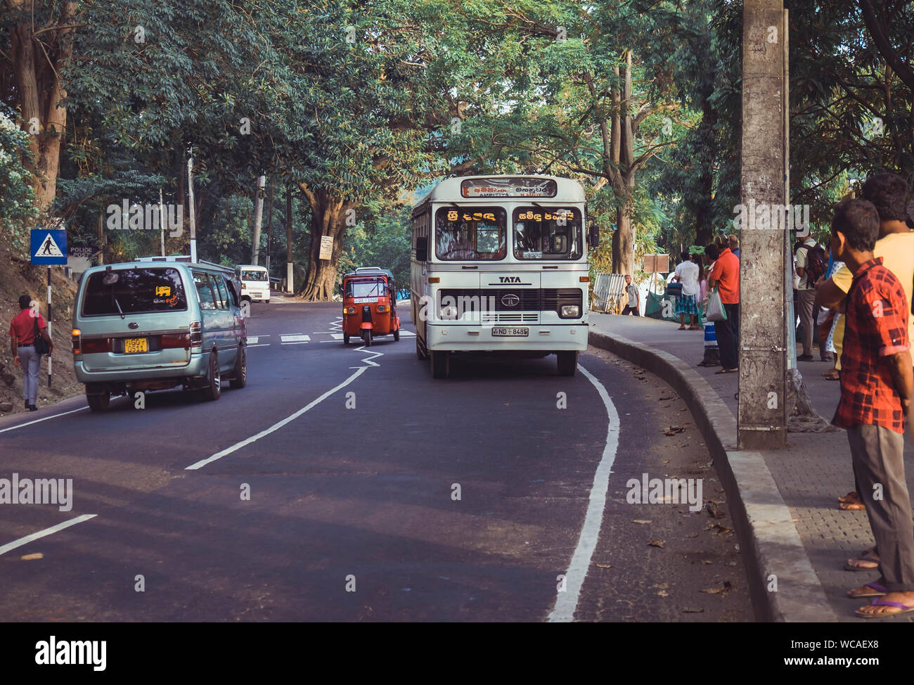 KANDY, SRI LANKA - AUGUST 05, 2019: Most of intercity buses in Sri ...