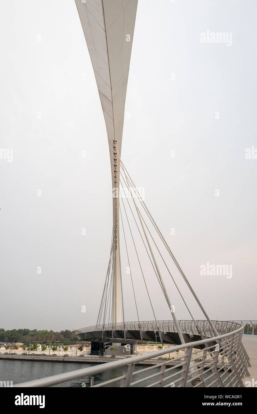 Bridge of Tolerance pedestrian bridge over the Dubai Water Canal in ...
