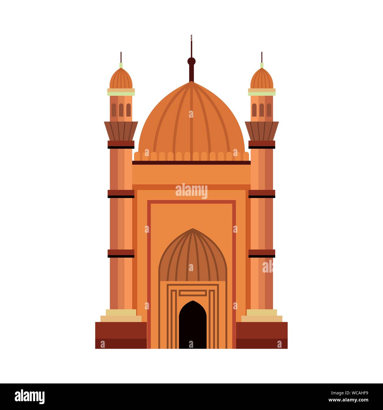 badshahi mosque building palace icon Stock Vector Image & Art - Alamy