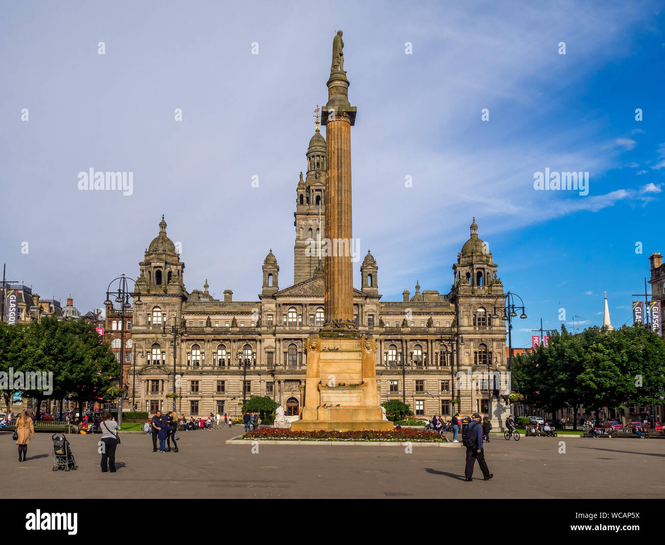 George Square on July 20, 2017 in Glasgow, Scotland. George Square is ...