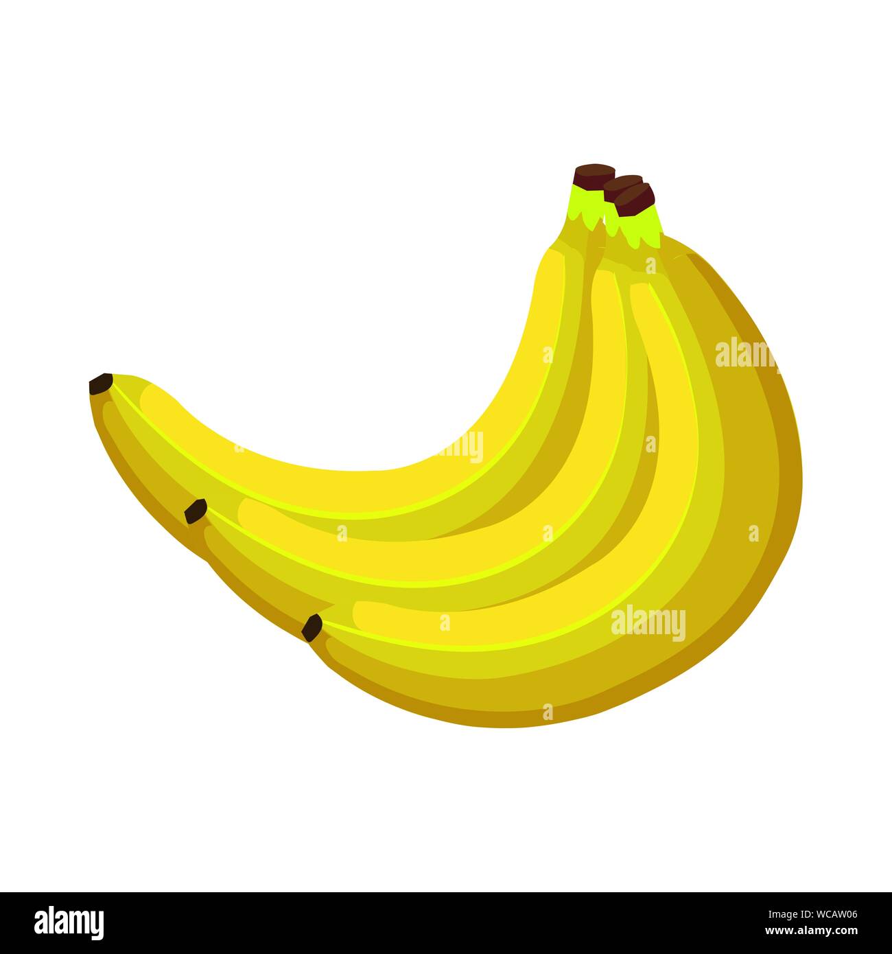 fresh bananas fruits nature icons Stock Vector Image & Art - Alamy