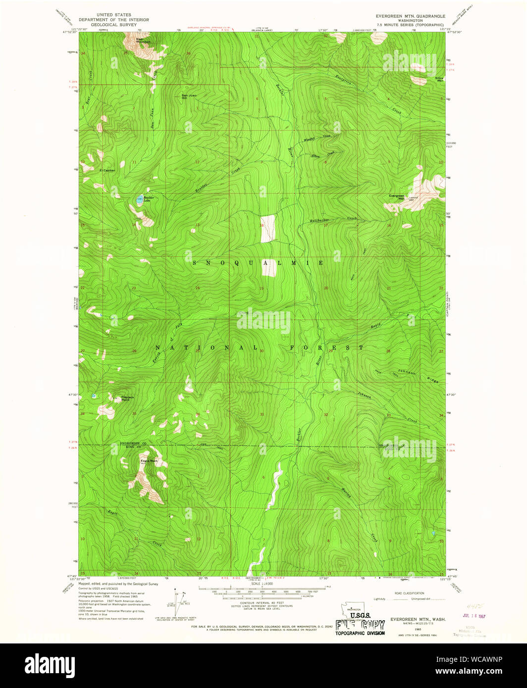 Evergreen map Cut Out Stock Images & Pictures - Alamy