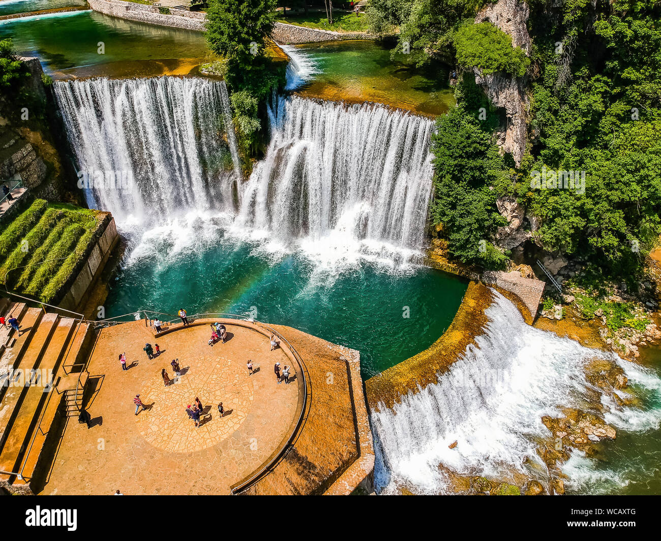 Jajce waterfall in Bosnia and Herzegovina, Europe Stock Photo - Alamy