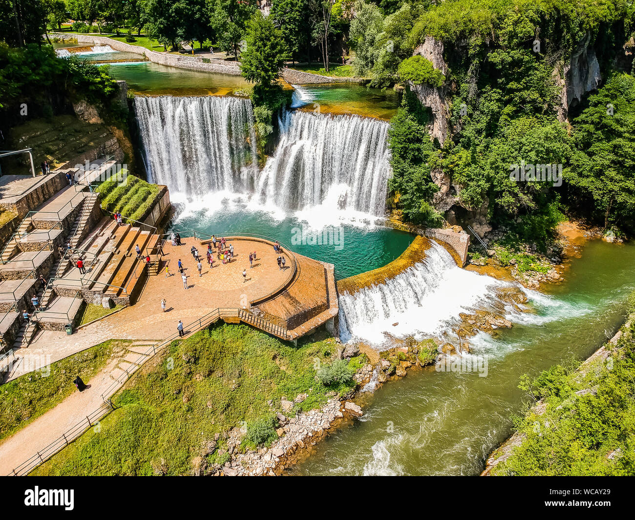 Jajce waterfalls hi-res stock photography and images - Alamy