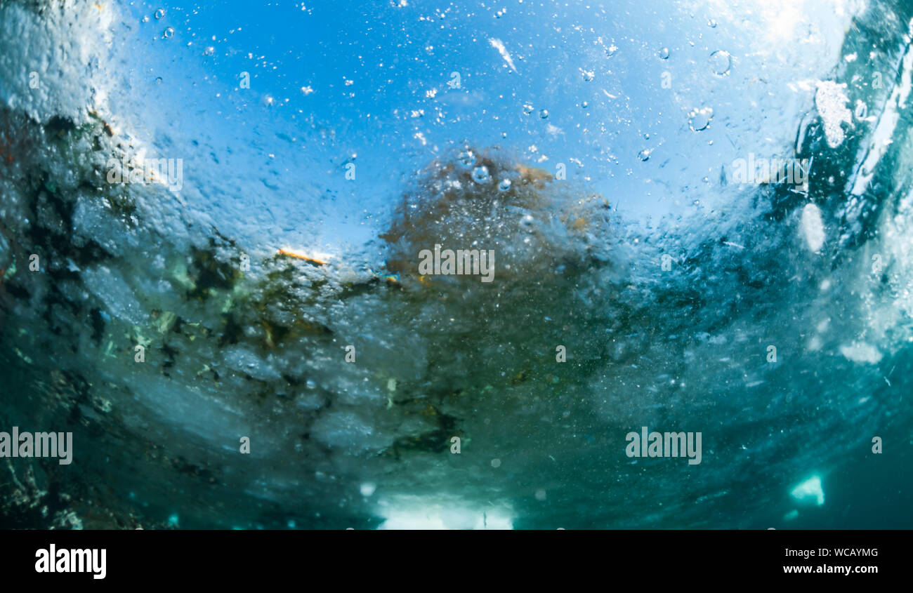 Drift ice,underwater view,in Rausu,Hokkaido,Japan Stock Photo - Alamy
