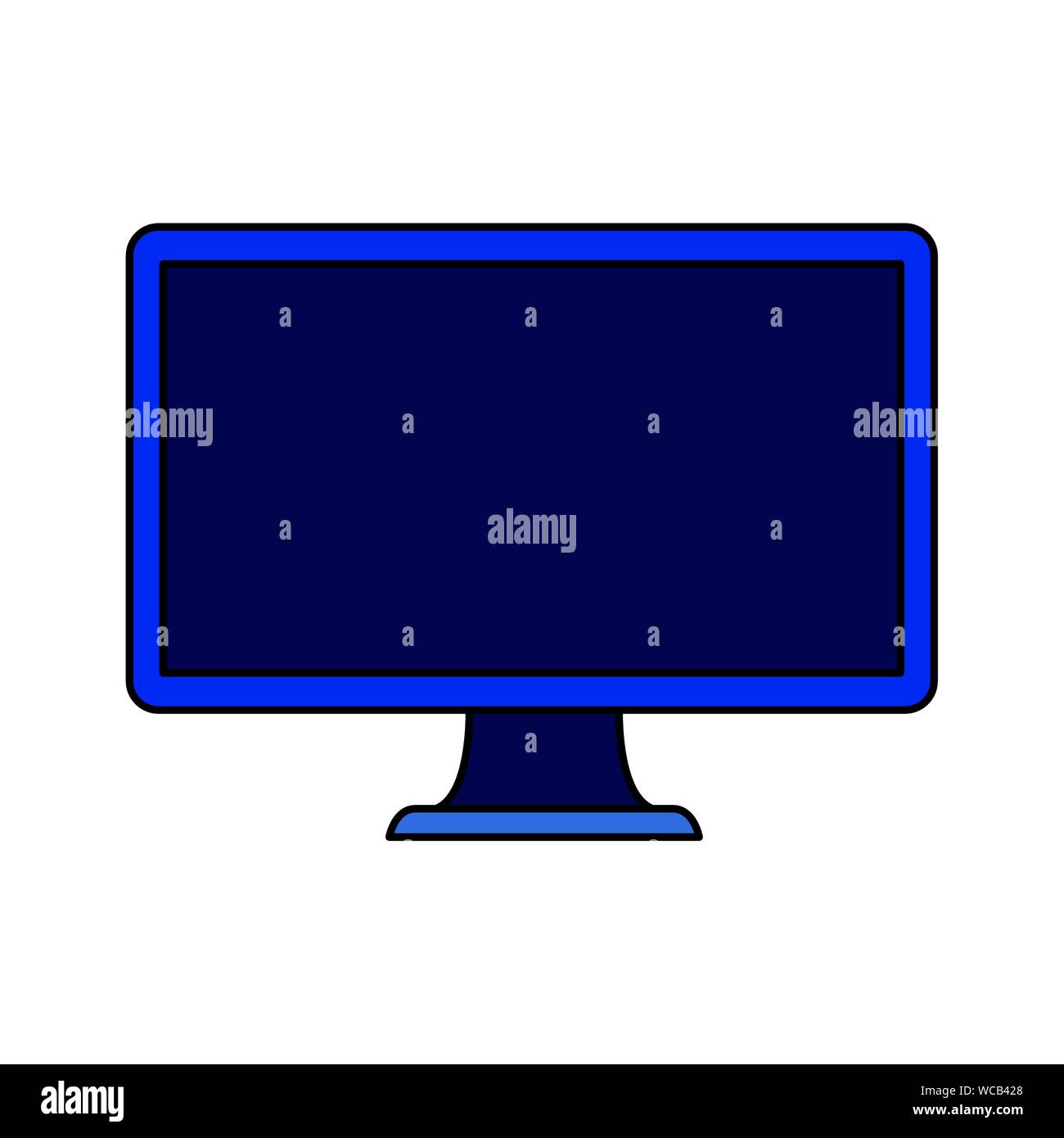 desktop computer device isolated icon Stock Vector Image & Art - Alamy