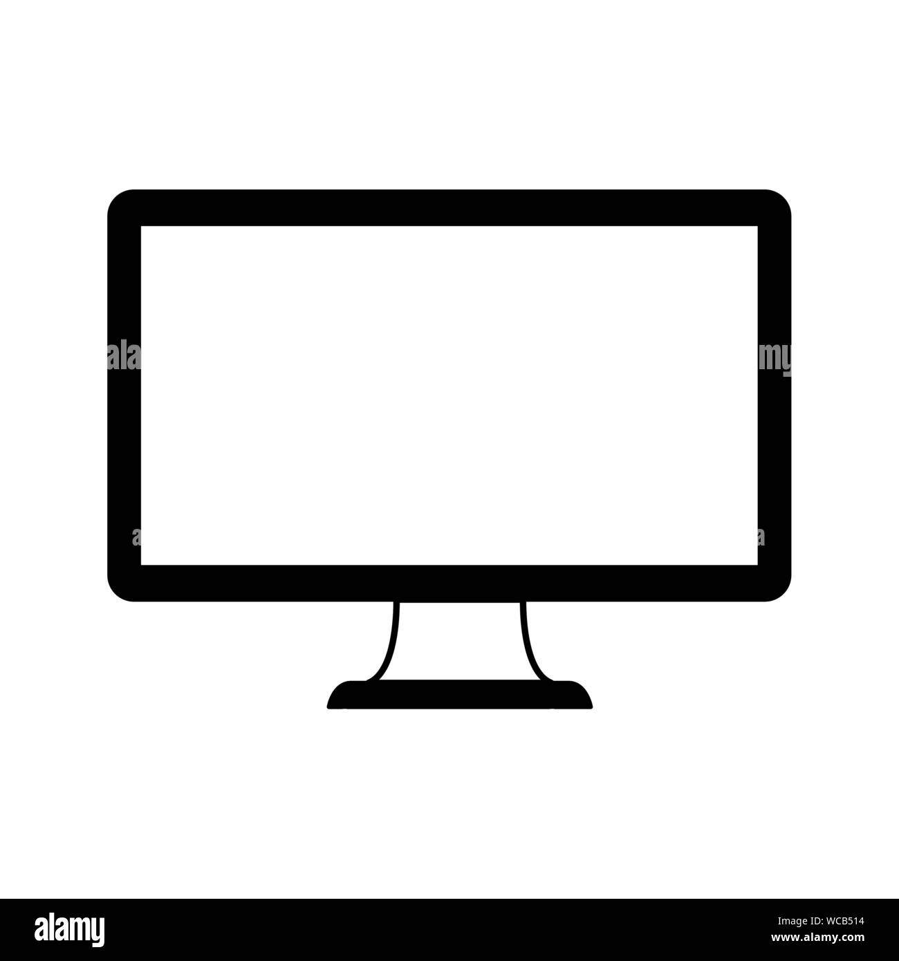 desktop computer device isolated icon Stock Vector Image & Art - Alamy