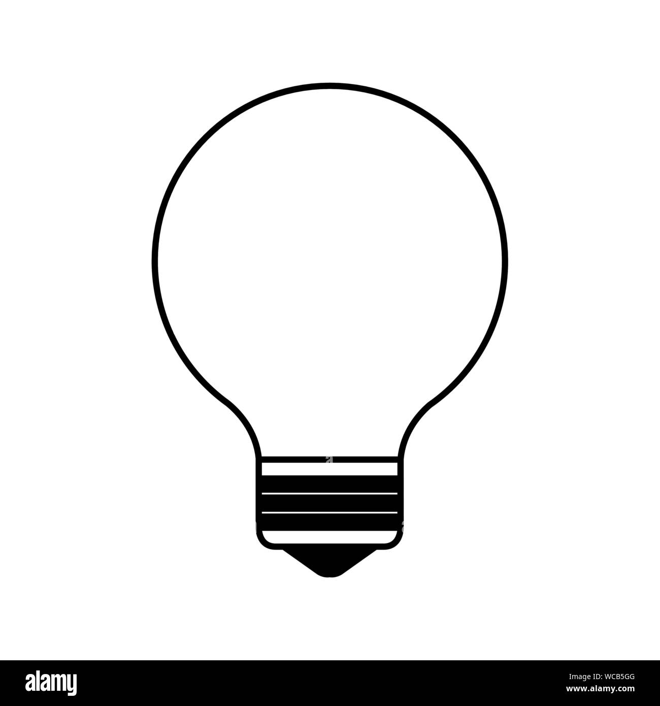 bulb light think idea icon Stock Vector Image & Art - Alamy