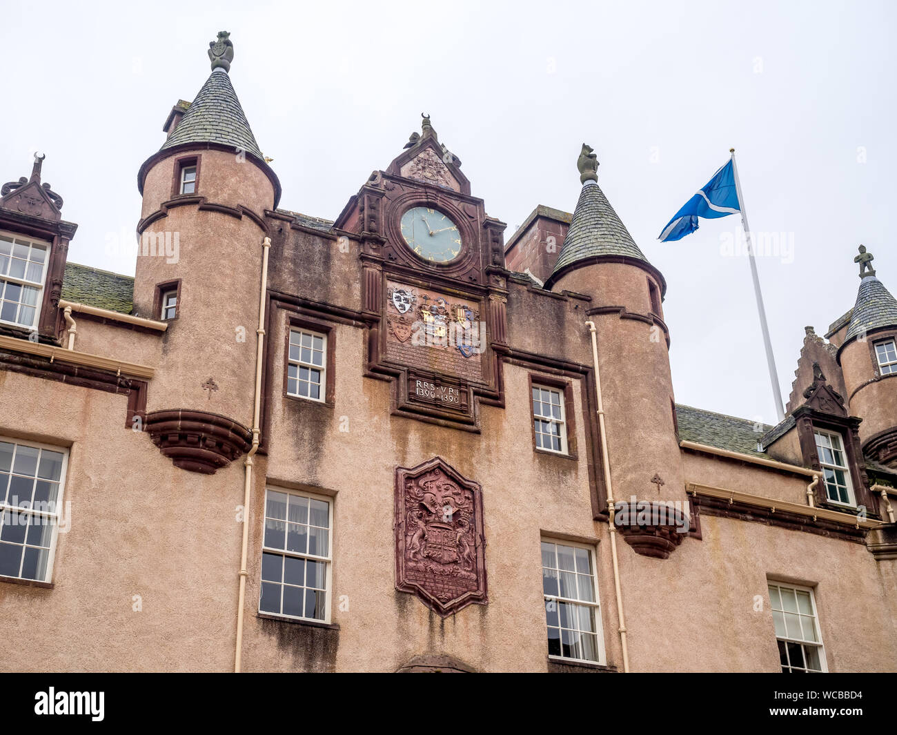 Fyvie Castle on July 25, 2017 in Aberdeenshire Scotland. Fyvie Castle ...