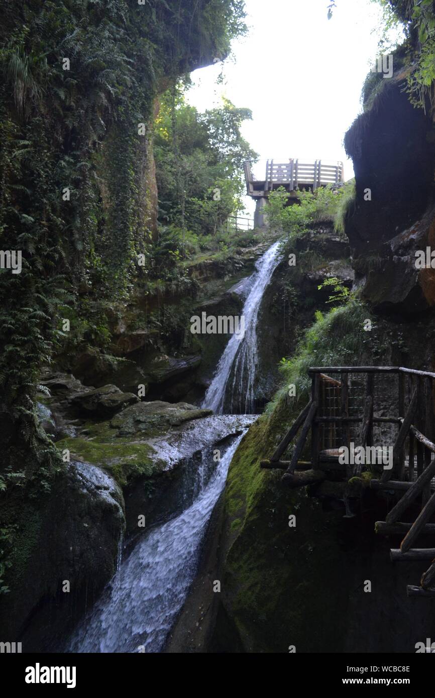 View Of Waterfall Stock Photo - Alamy