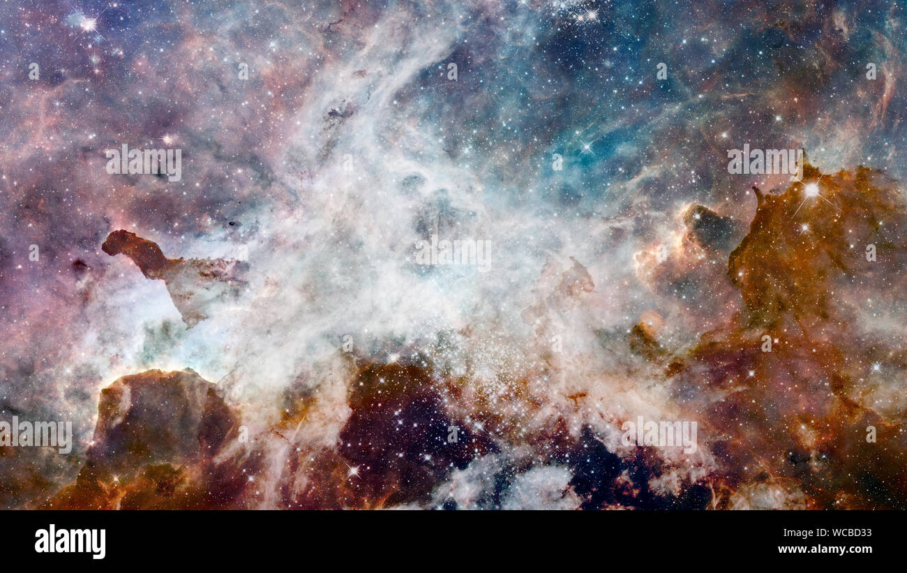 Infinite space background with nebulas and stars. This image elements ...