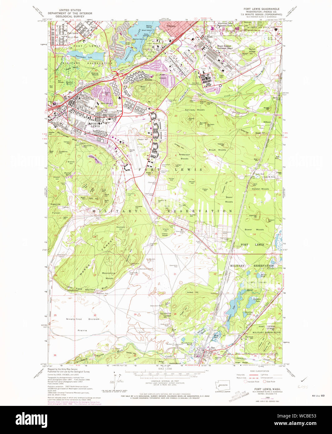 Lewis washington map hi-res stock photography and images - Alamy