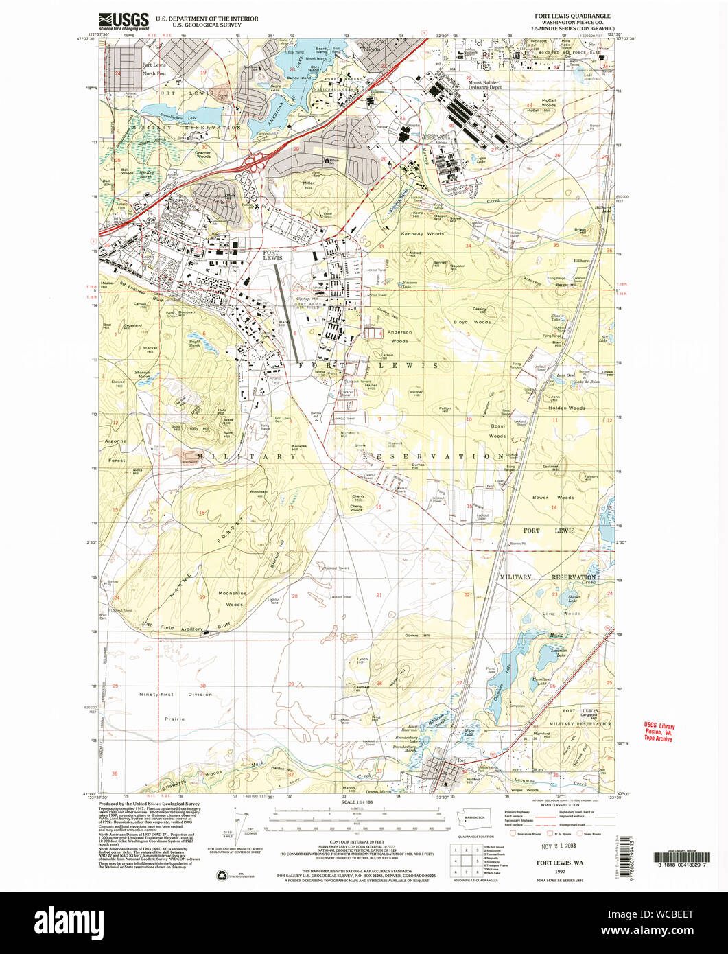 Lewis washington map hi-res stock photography and images - Alamy