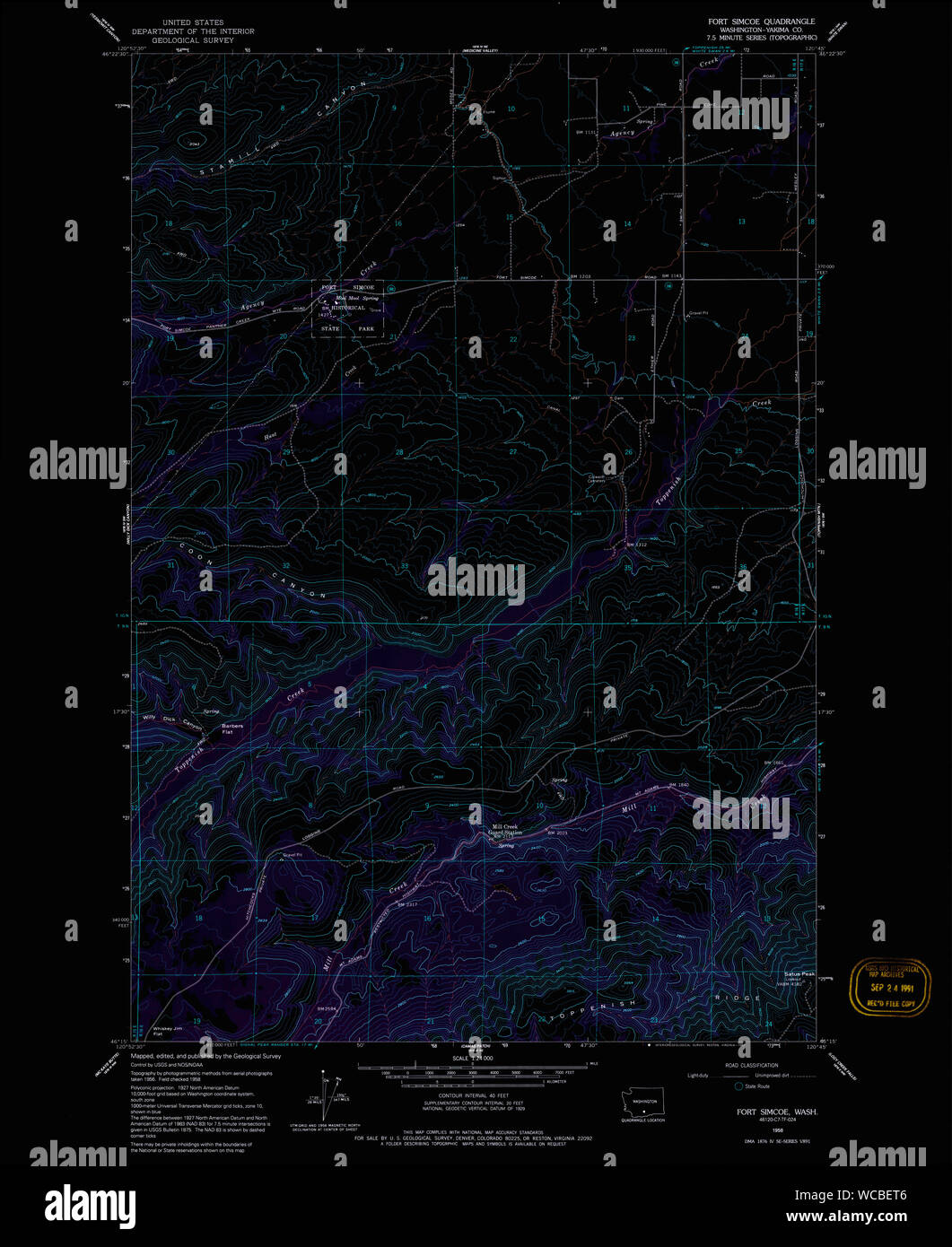 Map of simcoe hi-res stock photography and images - Alamy