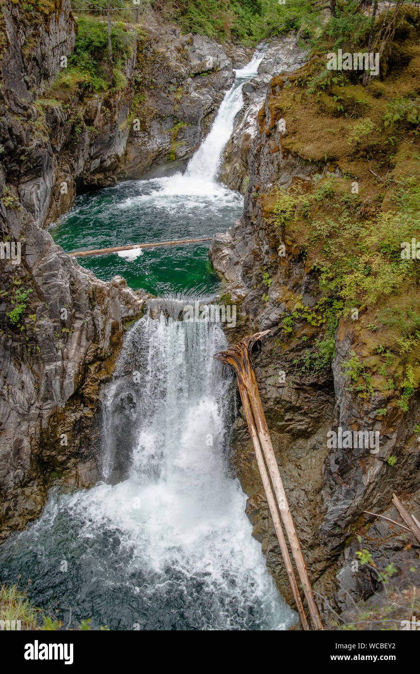 Little Qualicum Falls are an easily accessible series of breathtaking ...