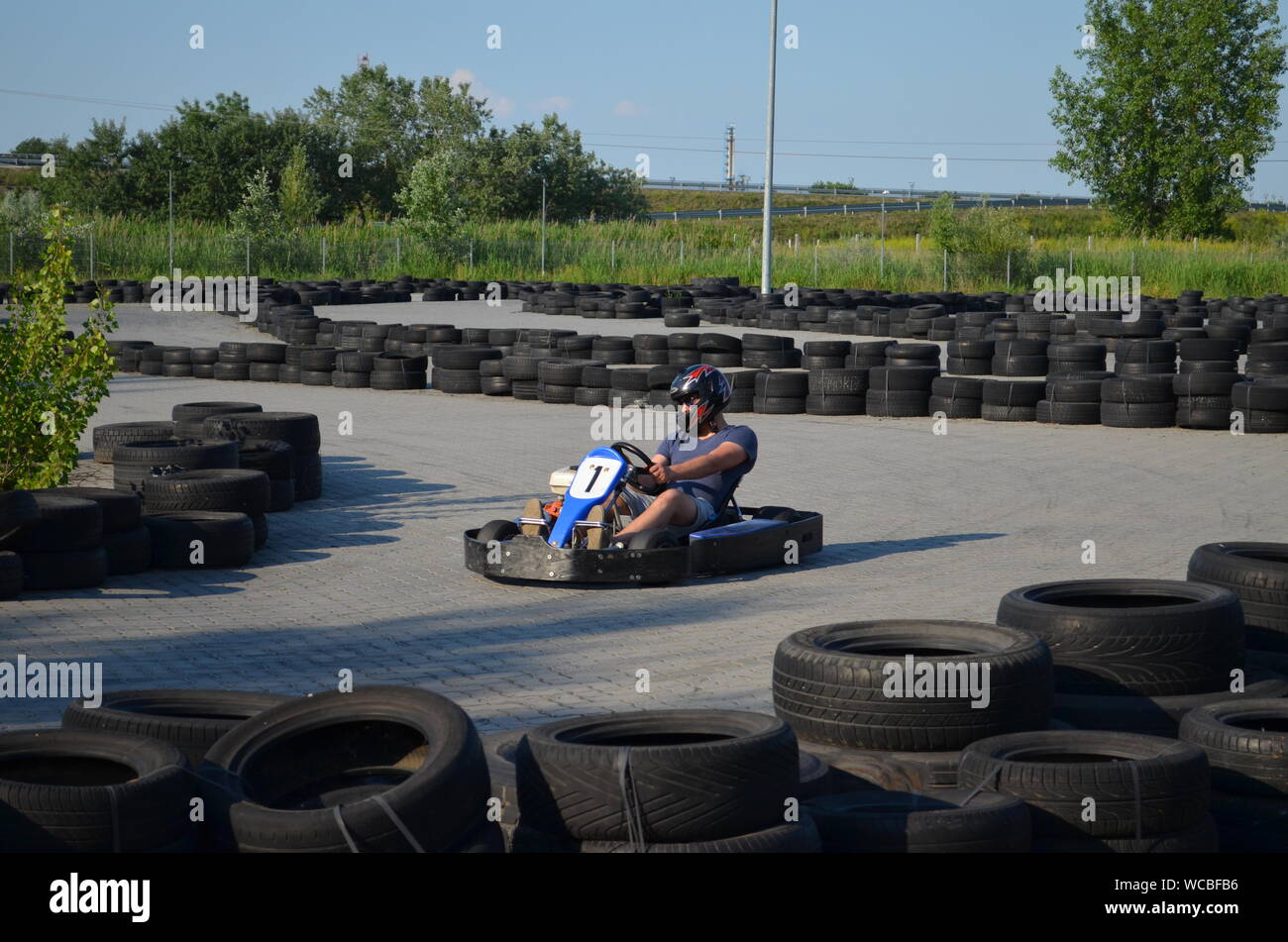 Driving go cart hi-res stock photography and images - Alamy
