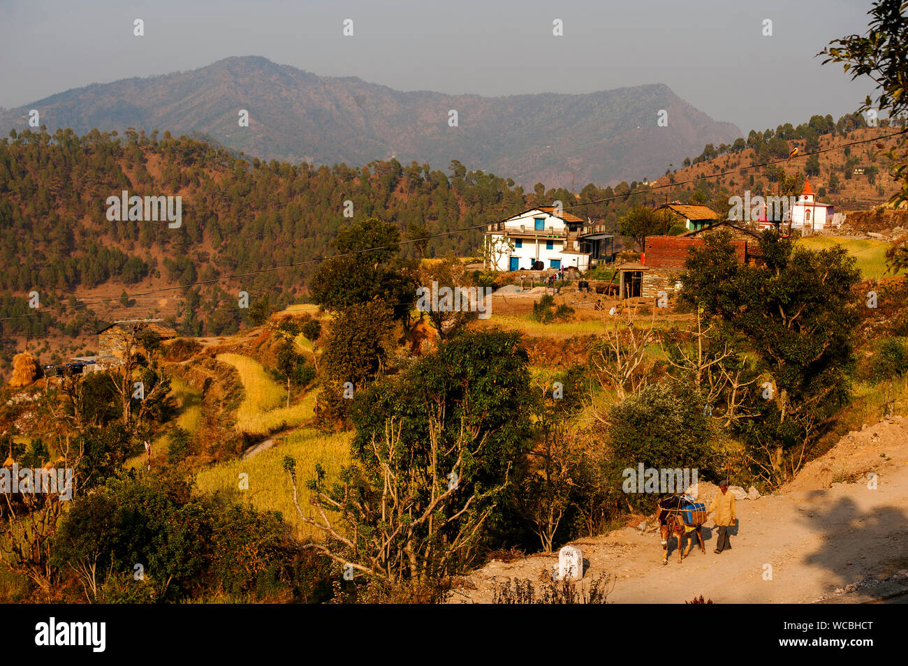Kala Agar village on the Kumaon Hills, where Jim Corbett come after the ...
